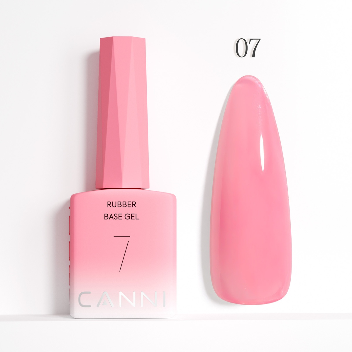 CANNI HEMA FREE Rubber Base Gel - 9 ml - X07 Baby Pink | Palota Nails