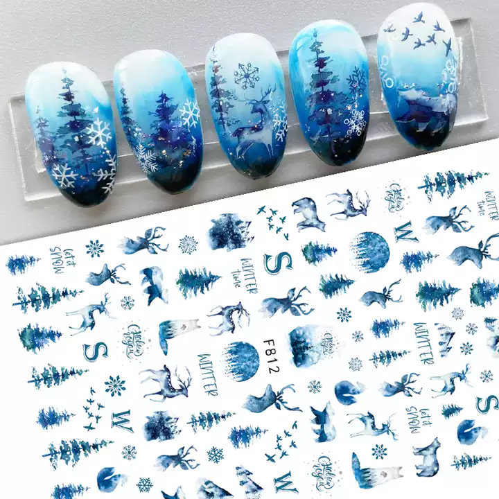 Köröm matrica 3D-s No.F812 | Palota Nails